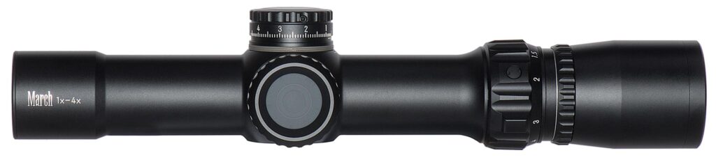 March 1x-4x24 SFP Rifle Scope - MARCH Scopes